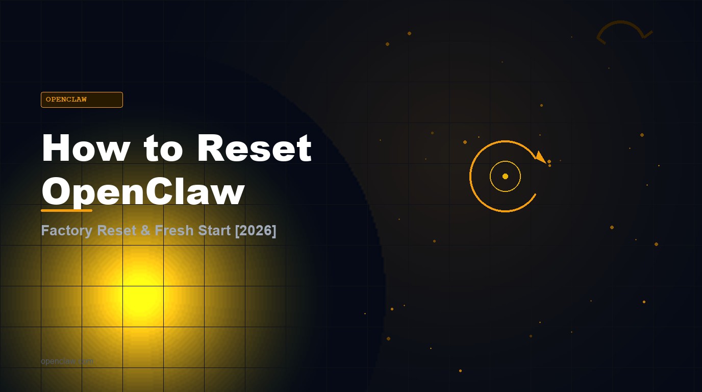 How to Reset OpenClaw Completely: Factory Reset, Config Reset & Fresh ...